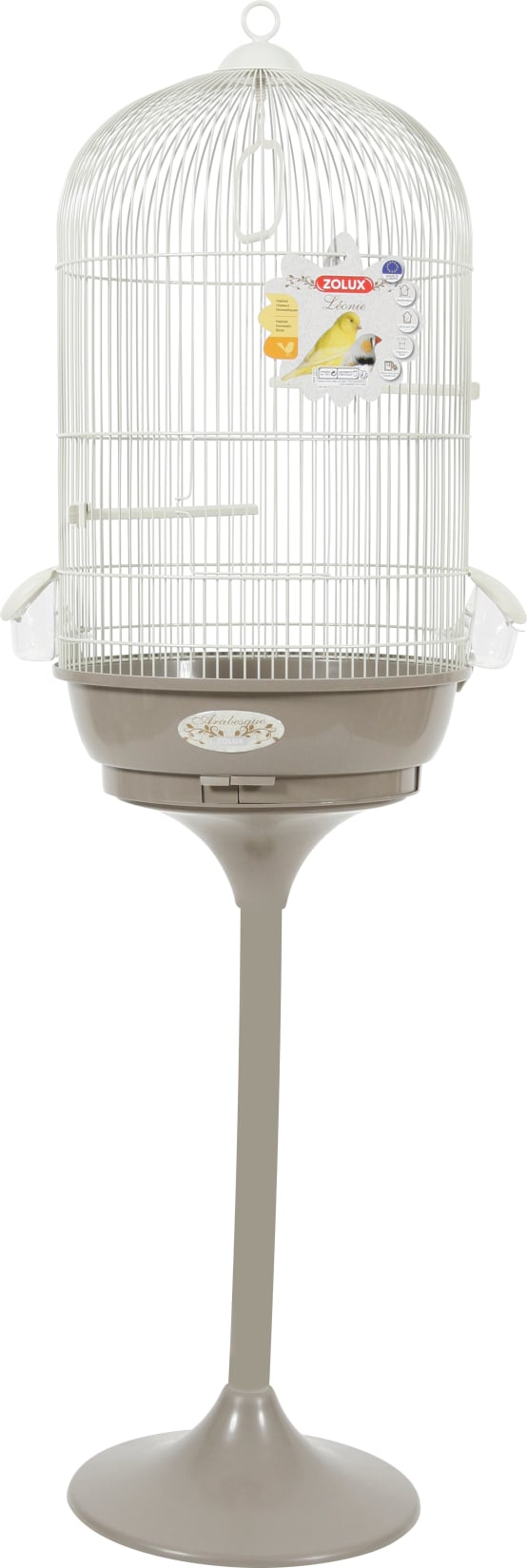 Cage Arabesque Léonie 50 sur pieds taupe Ø 49,5 cm H 140 cm – ZOLUX ...