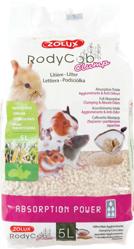 Litière Rongeur Agglomérante 5L - L.49 x l.25 x H.5 cm - Gamm vert