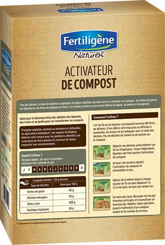 Activateur de compost Déchets Végétaux 1,5 kg - NATUREN - Gamm vert