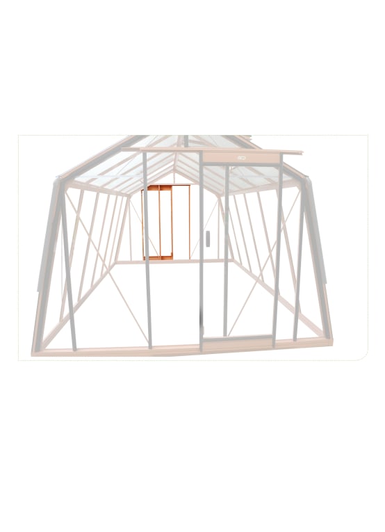 ACD Pro - Porte supplémentaire SN3 laquée - l.94 x H.185,2 cm - Gamm vert