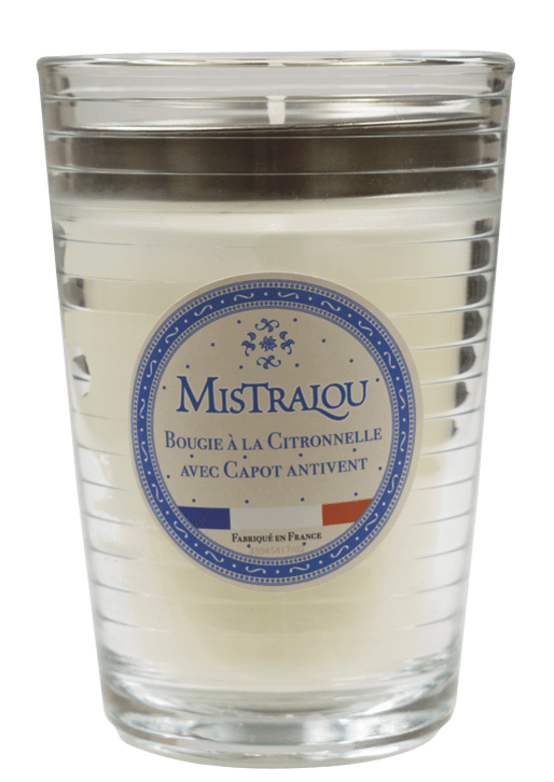 Bougie Mistralou citronnelle avec capot coupe vent - Gamm vert