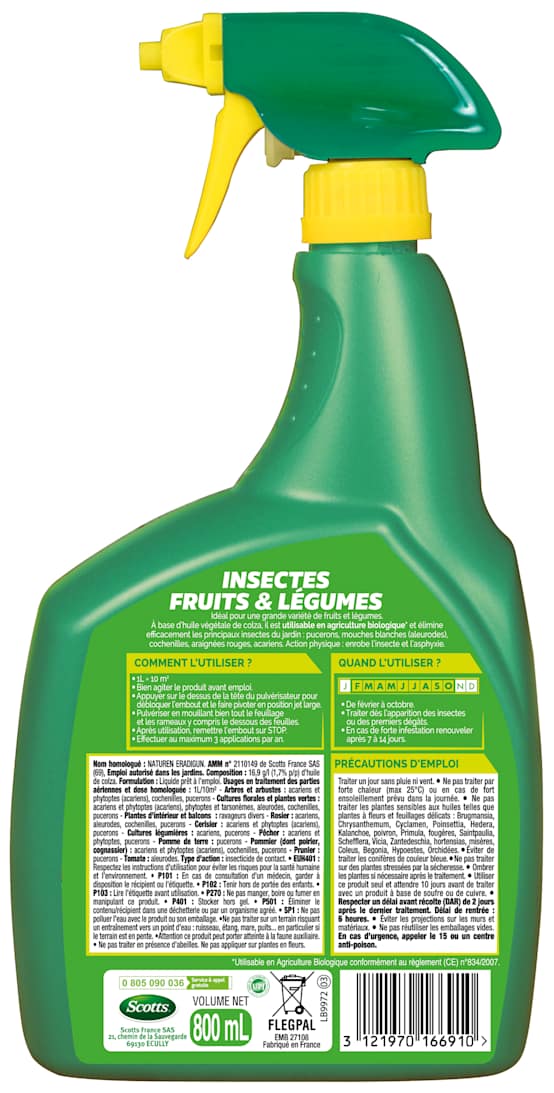 Insecticide Fruits et Légumes – FERTILIGÈNE - Gamm vert