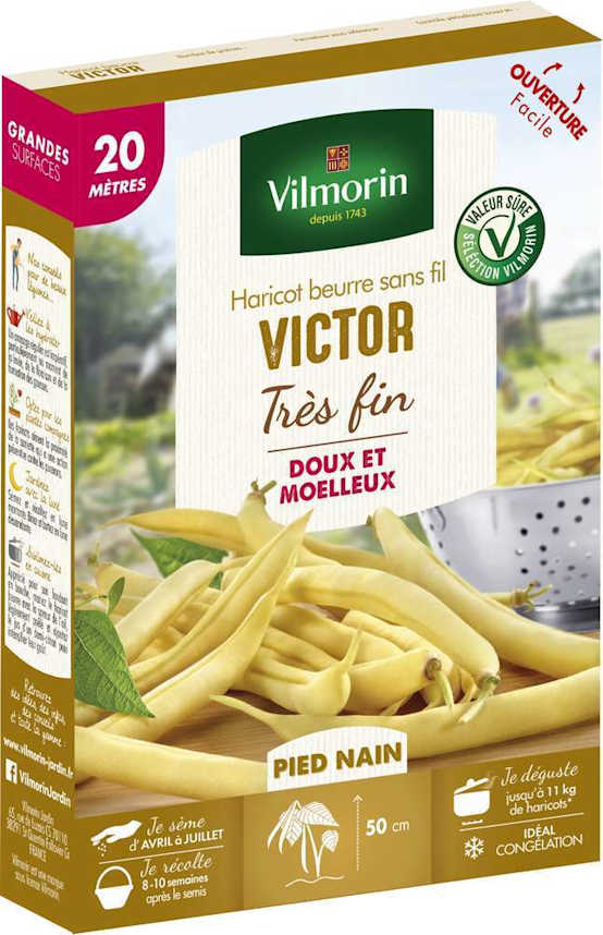 Haricot Victor série 20m sachet graines 121 g - Vilmorin - Gamm vert