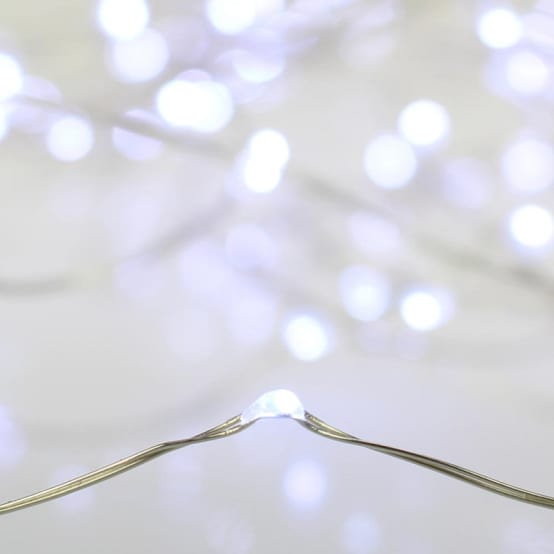 Guirlande micro LED blanc pur 6 m - Gamm vert