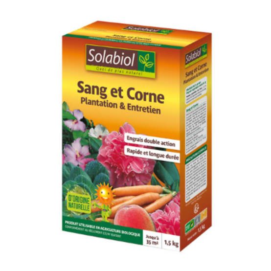 Engrais Sang et Corne – SOLABIOL - Gamm vert