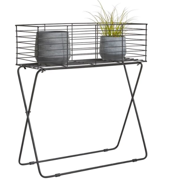 Fence support pot noir L54 x H68 cm - Gamm vert