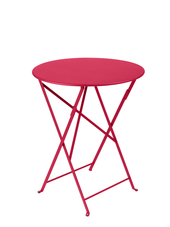 Table pliante Bistro Rose Praline - Ø.60 x H.74 cm - Gamm vert