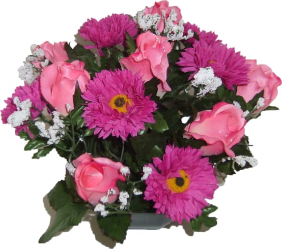 Coupe de roses gypso roses artificielles Ø.20 x H.29 cm - Gamm vert