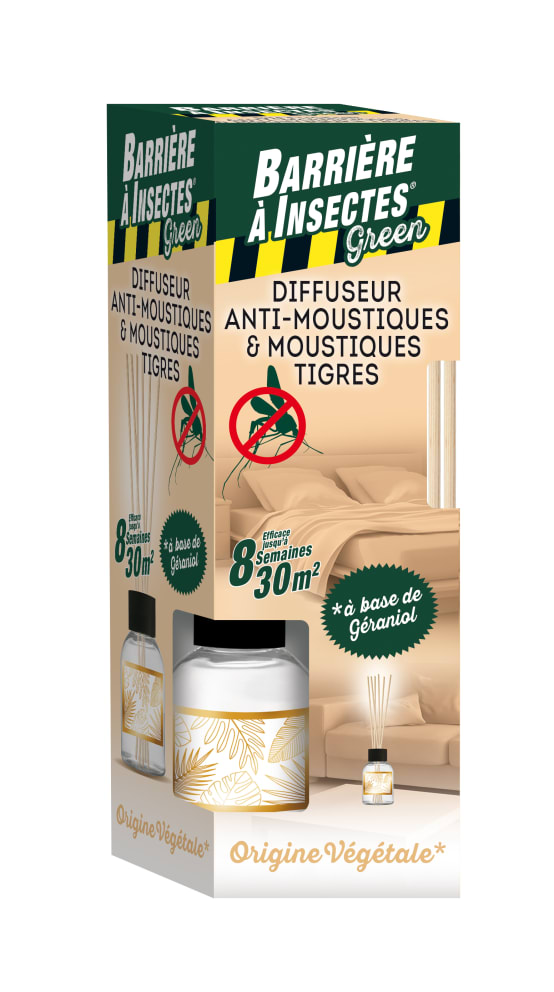 Diffuseur bâtonnets anti-moustiques - BARRIERE A INSECTES - Gamm vert