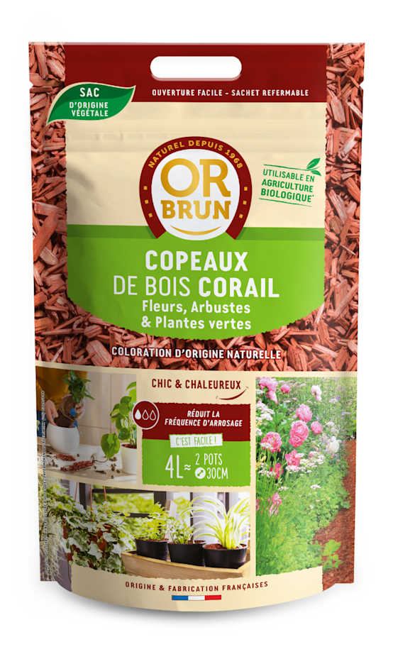 Copeaux de Bois Pin Rouge - OR BRUN - Gamm vert