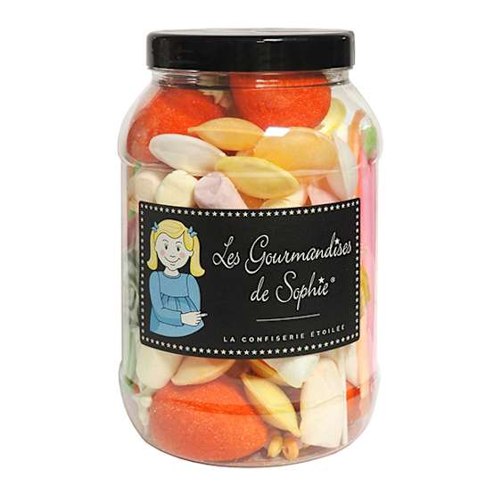 Les Gourmandises de Sophie - Bocal mélange confiserie 2,2 L - Gamm vert