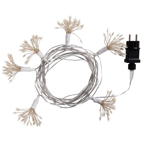 Guirlande 6 Bouquets super brillant - 180 micro LED - L.300 cm - Gamm vert