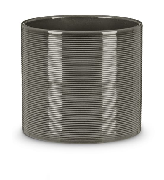 Scheurich - Cache-pot Glass Grey Ø.10 x H.9,1 cm - Gamm vert