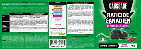 Raticide Forte Infestation - CAUSSADE - Gamm vert