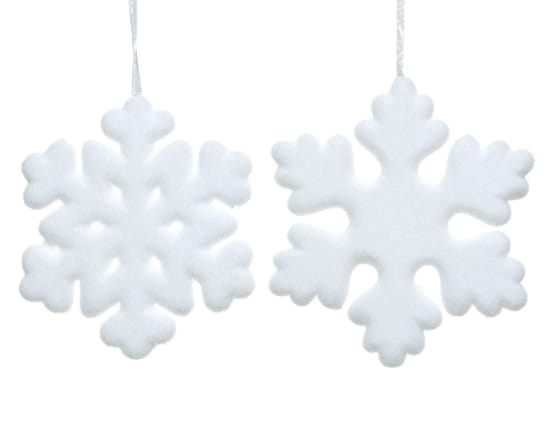 Flocon de neige blanc en mousse L.20 x l.20 x H.2,3 cm 2 modèles - Gamm ...