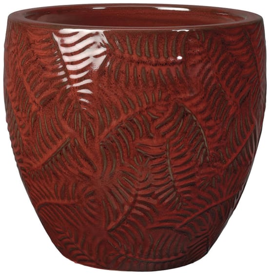 Pot Japandi Émaillé Coloris Assortis Ø 39 cm H 32 cm – DEROMA - Gamm vert