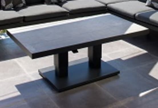 Pol - Table auto élévatrice anthracite L.130 x l.75 x H.45/72 cm - Gamm ...