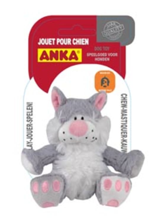 Anka - Peluche my cat jouet chien L.10 x l.10 x H.15 cm - Gamm vert