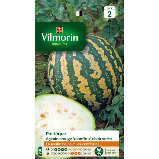 Pastèque à graine rouge à confire série 2 sachet graines 2,5 g ...