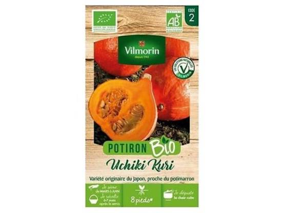 Potiron Potimarron Bio série 2 sachet graines 5 g - Vilmorin - Gamm vert