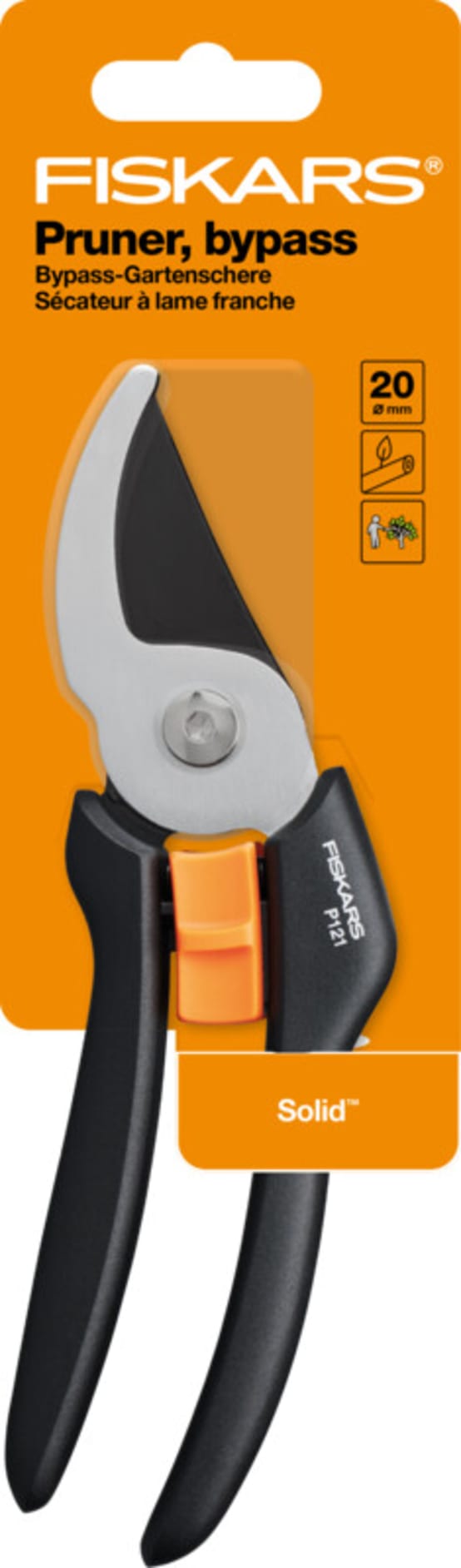 Sécateur Lame Franche Solid P121 - FISKARS - Gamm vert