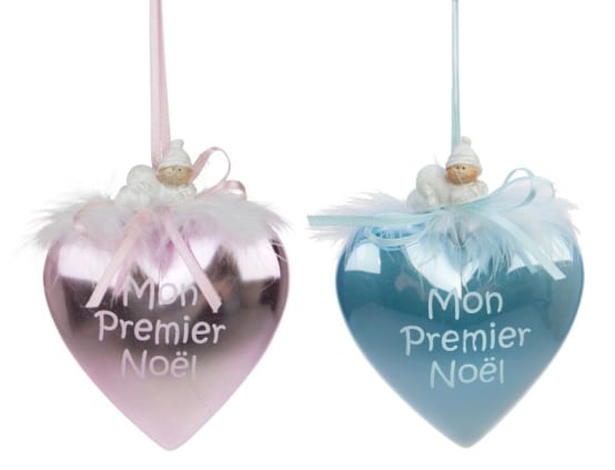 Weiste - Suspension Cœur mon premier Noël Ø.9 cm - Gamm vert