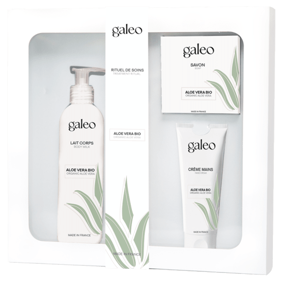 Galeo - Rituel de soins à l'aloe vera bio L.28 x l.5,5 x H.29 cm - Gamm ...