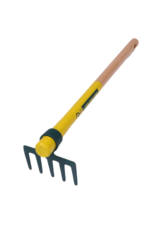 Râteau 5 dents compact manche bois 50 cm - LEBORGNE - Gamm vert