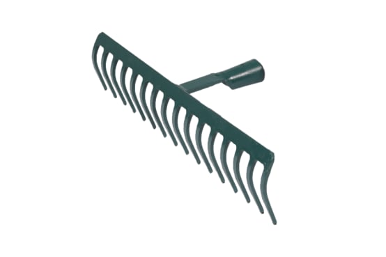 Râteau 16 dents Acier Largeur 40 cm sans manche - LEBORGNE - Gamm vert