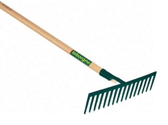 Râteau Forgé 16 Dents Droites Manche Bois – LEBORGNE - Gamm vert