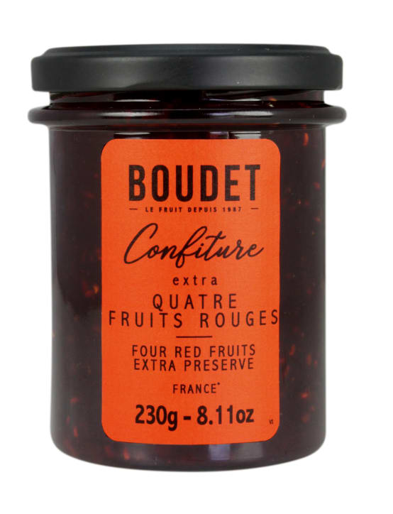 Boudet - Confiture Extra Quatre Fruits Rouges 230 g - Gamm vert