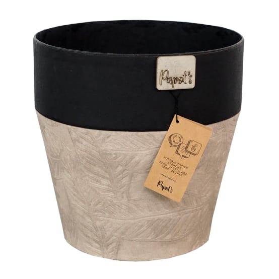 PAPOTS ALBA CACHE POT D17 TAUPE - Gamm vert