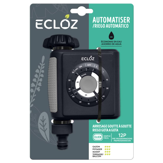 Programmateur d'arrosage ECLOZ - 1 voie - Gamm vert