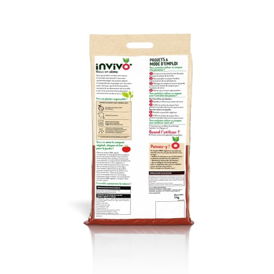 Compost 100 % végétal - INVIVO Nous on sème - Gamm vert