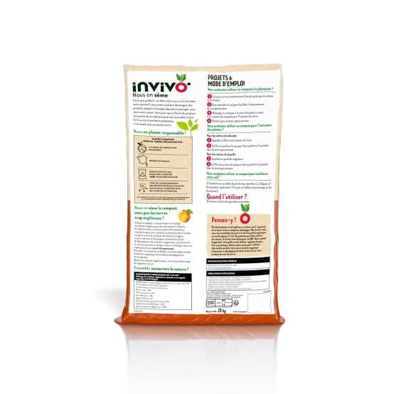 Invivo Nous on Sème - Compost pour sol argileux - 20 kg - Gamm vert