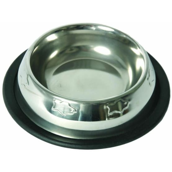 Gamelle Chien Inox Antidérapante Motif Os – PYRAMIDE - Gamm vert