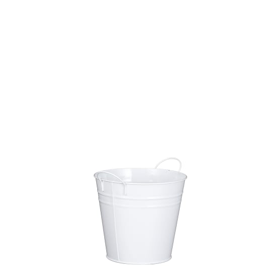 Joey pot ronde blanc -fer-Blanc- h15xd16cm - Gamm vert