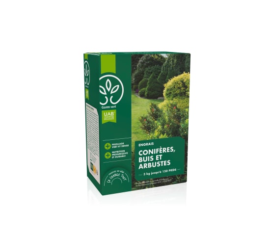 ENGRAIS CONIFERES ARBUSTES ET HAIES 6x3 KG GV BOX FR - Gamm vert