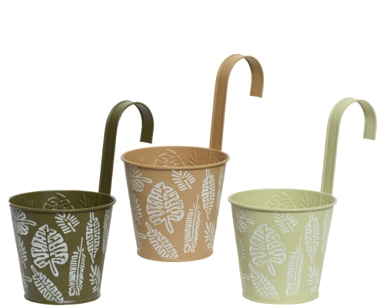 Cache-pot zinc - Gamm vert