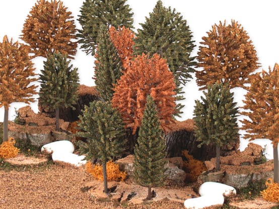 Grand arbre sur roche cm 5x4x16 - Gamm vert