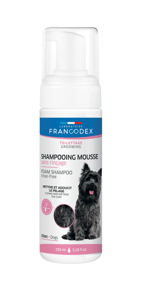 Mousse lavante sans rinçage chat Francodex - Gamm vert