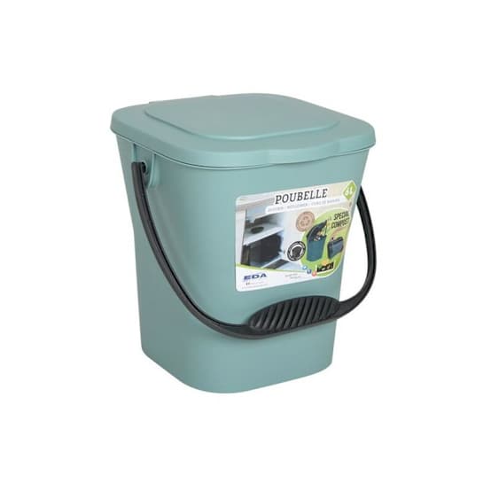 EDA - Seau Compost Vert avec couvercle 6 L. - Gamm vert