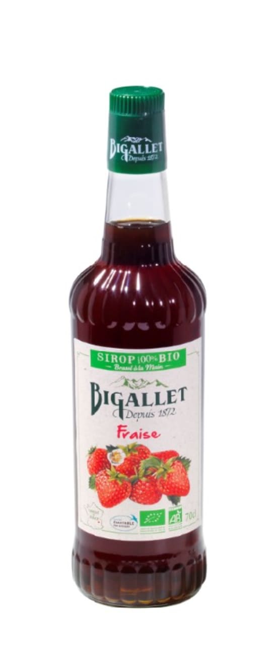 SIROP BIGALLET FRAISE BIO 0.7L - Gamm vert
