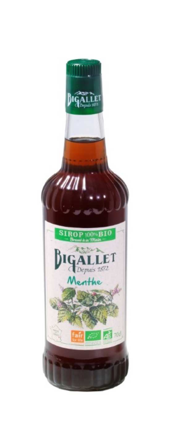 SIROP BIGALLET MENTHE BIO 70CL - Gamm vert