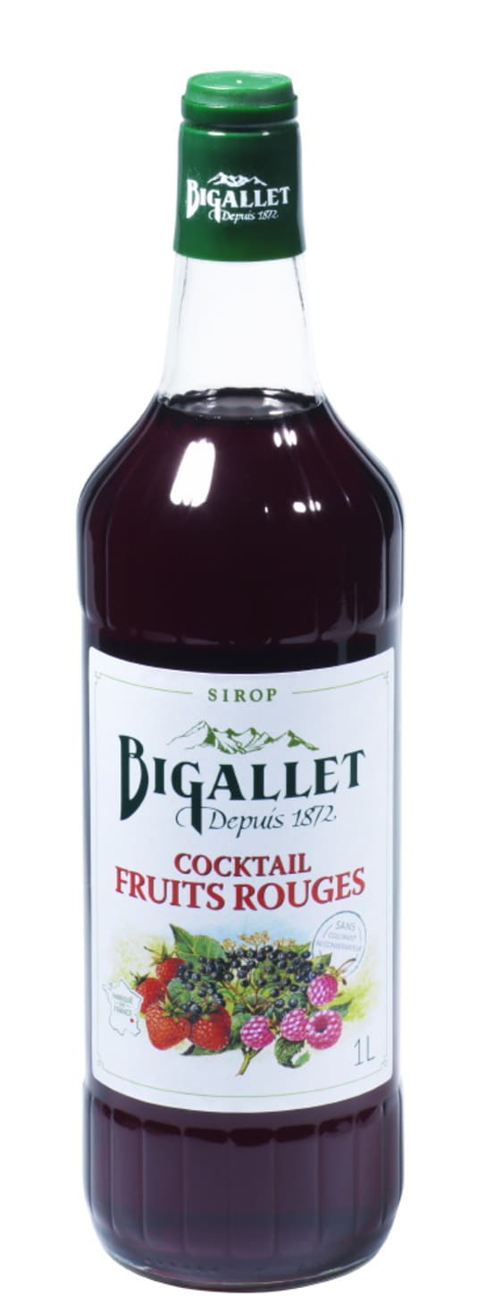 Sirop cocktail de fruits rouges 1 L - Bigallet - Gamm vert