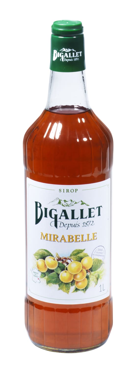 Sirop de mirabelle 1 L - Bigallet - Gamm vert