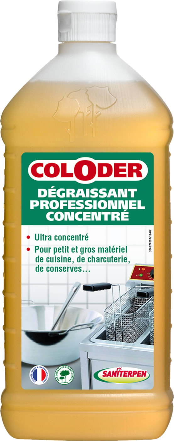 SANITERPEN COLODER DEGRAISSANT PROFESSIONNEL CONCENTRE 1L - Gamm vert