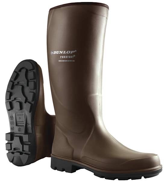 Botte DUNLOP marron, référence TERROIR PRO pointure 43 - Gamm vert
