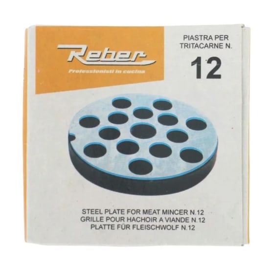 Grille pour hachoir électrique Inox Diamètre 8 mm N° 12 – REBER - Gamm vert