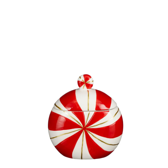 Decoration pot rouge -dolomite-Rouge- l15,5xb9,5xh17cm - Gamm vert